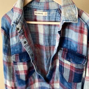 Blank NYC | Tops | Blanknyc Flannel With Pockets | Poshmark
